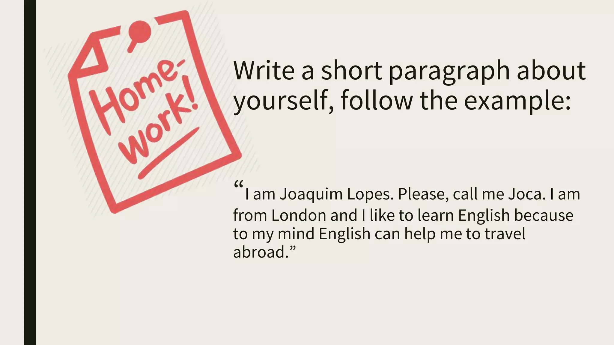 Getting to know you! First English Class | PPTX