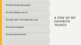 Getting to know your teacher.pptx this is the ppt | PPTX