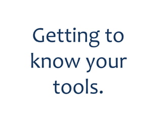 Getting to know your tools robotics | PPT