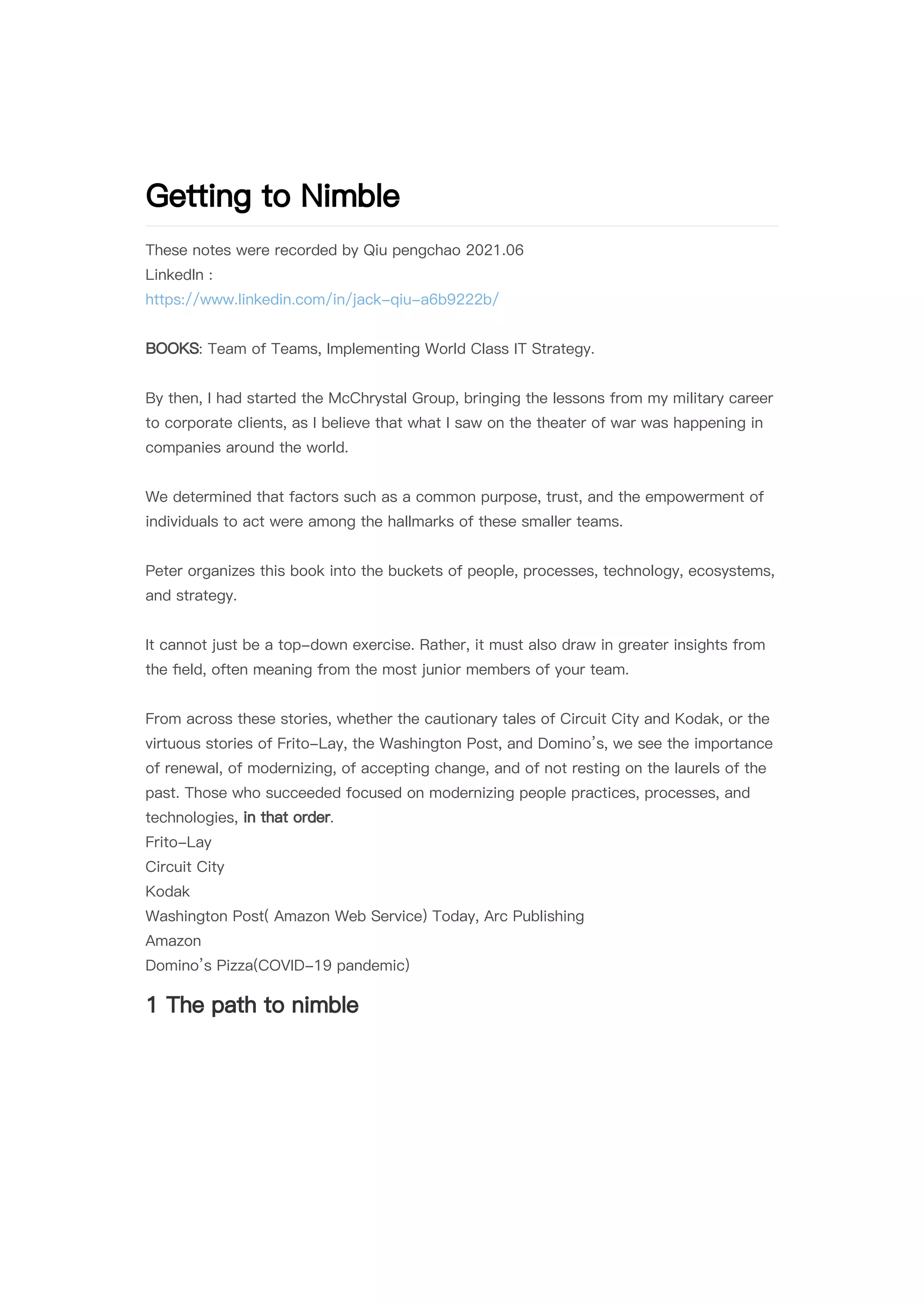 Getting to nimble | PDF