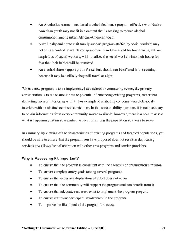 Getting To Outcomes CSAP | PDF | Human Resources | Business