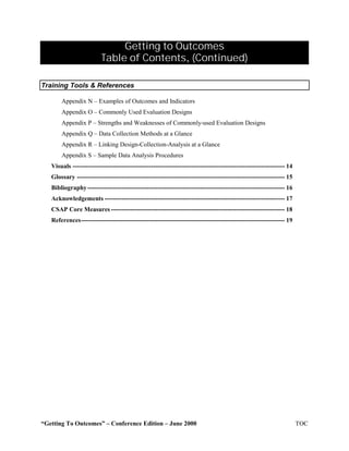 Getting To Outcomes CSAP | PDF