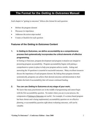 Getting To Outcomes CSAP | PDF