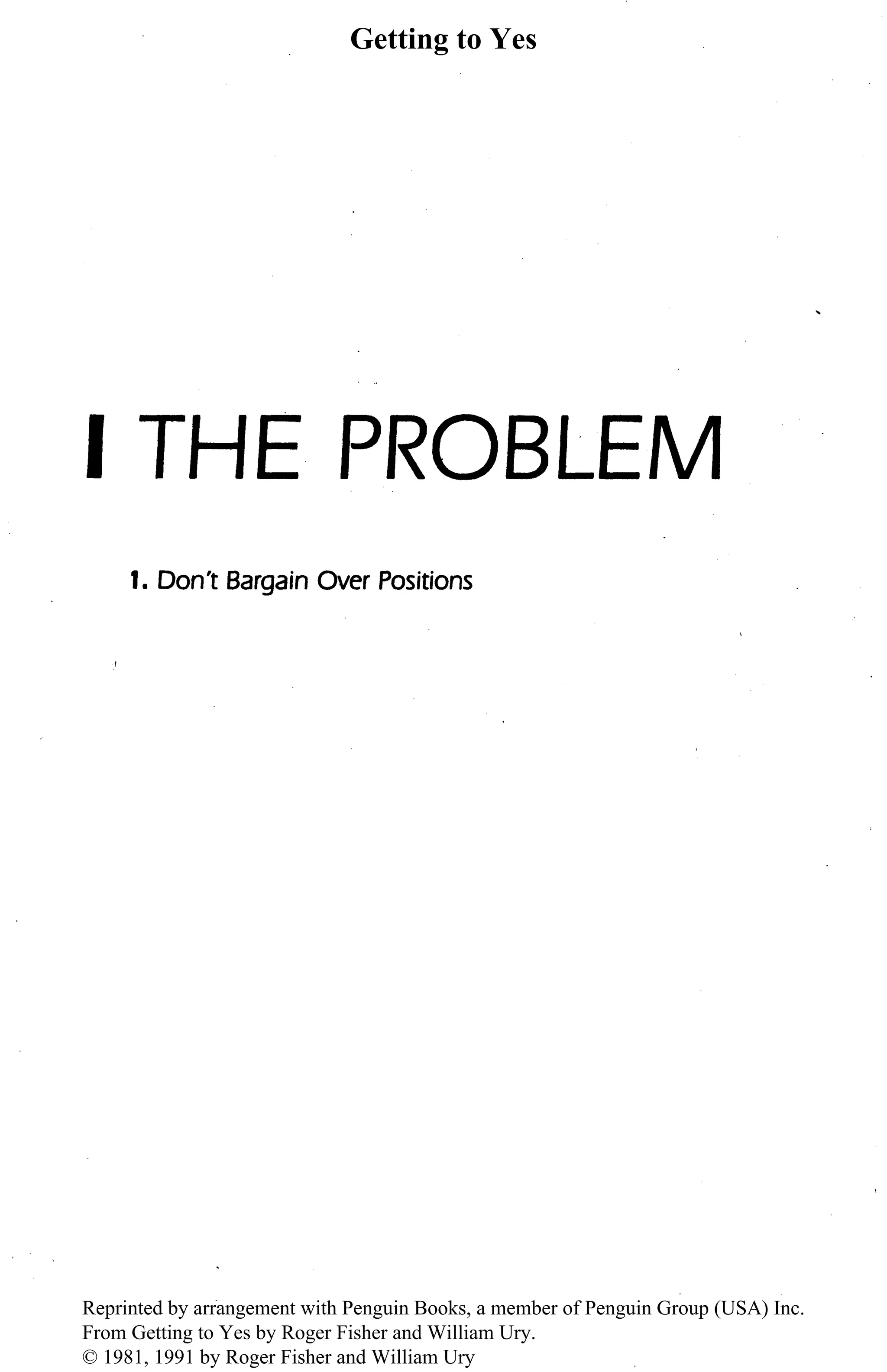 Getting to yes | PDF