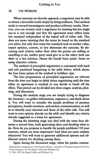 Getting to yes | PDF