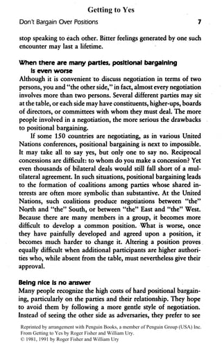 Getting to yes | PDF