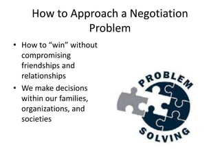 Negotiating Agreement Without Giving In | PPTX | Family and Relationships