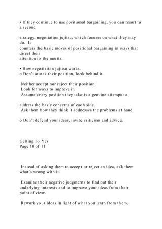 Getting To Yes Negotiating Agreement Without Giving In B.docx