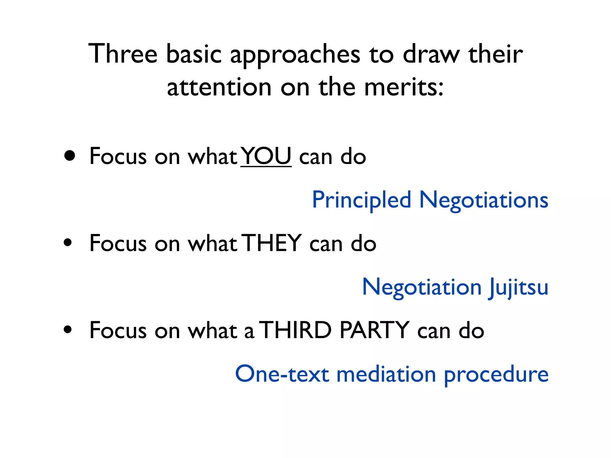 Getting to yes presentation | KEY