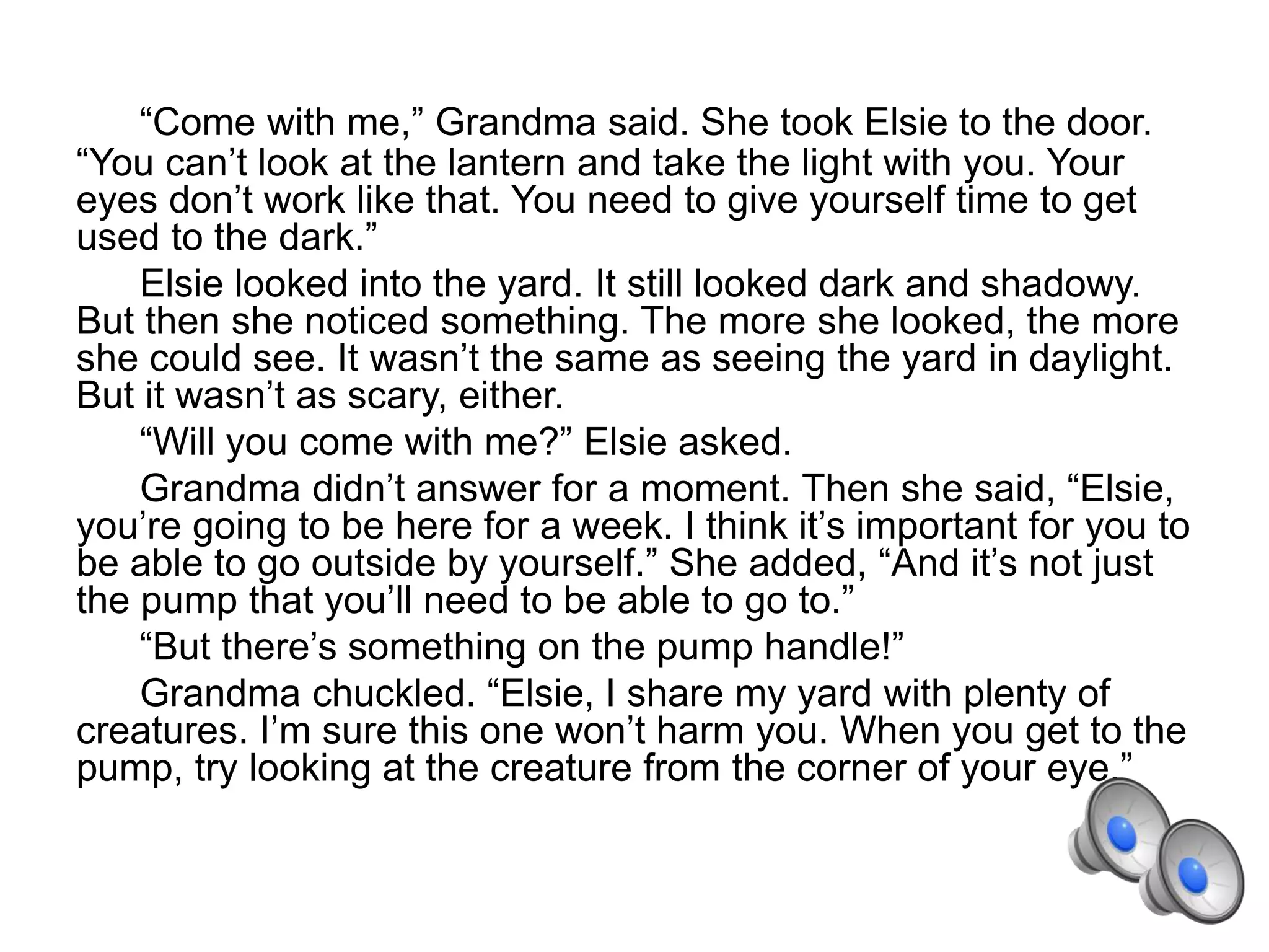 Getting Used to the Dark: Short Story | PPT