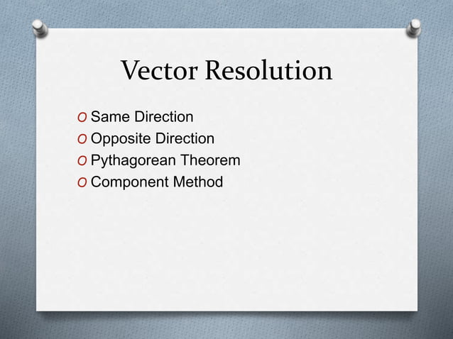 Getting vector resultant using polygon method | PPTX