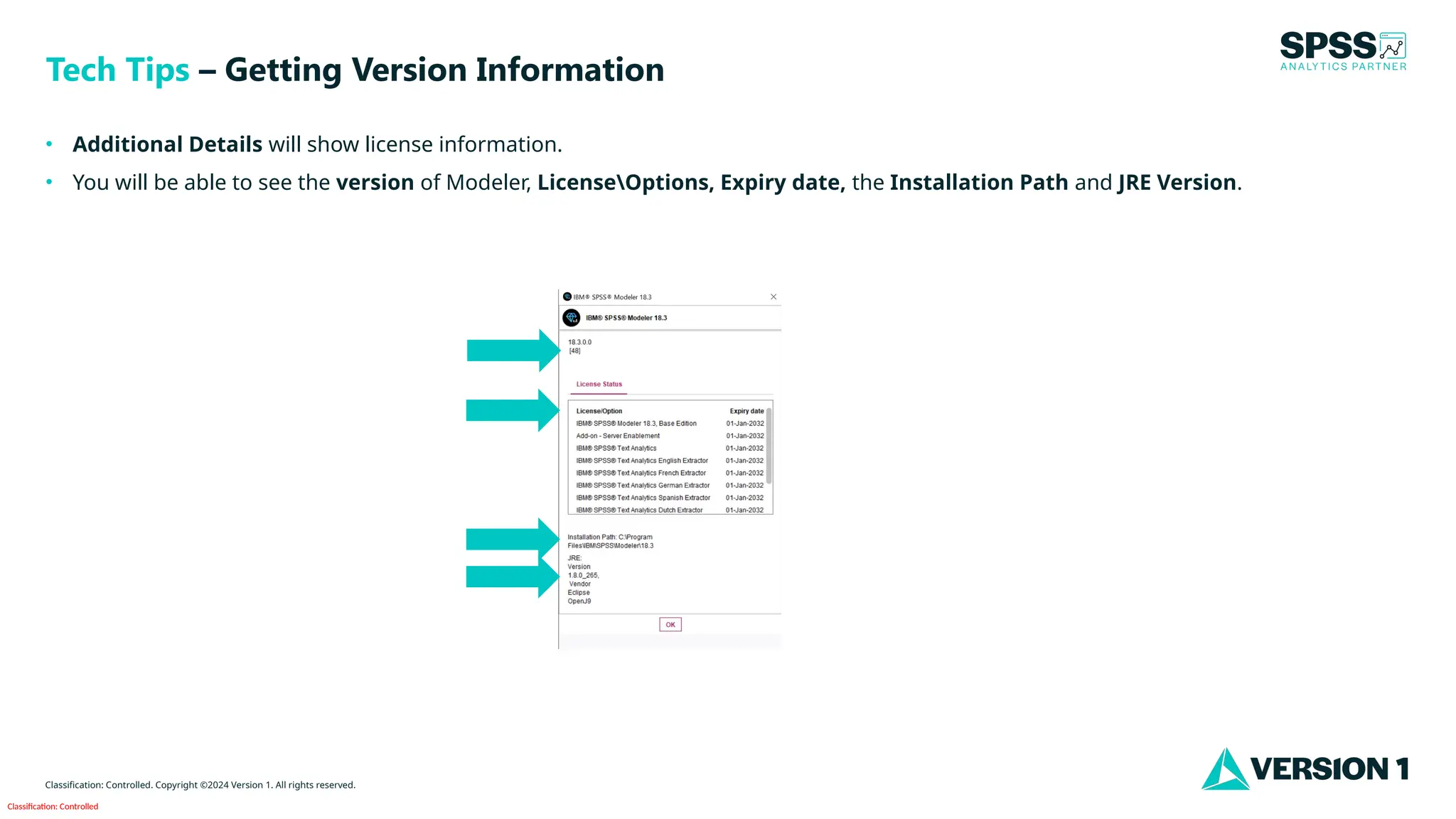 Getting Version Information in IBM SPSS Modeler - New Branding.pptx