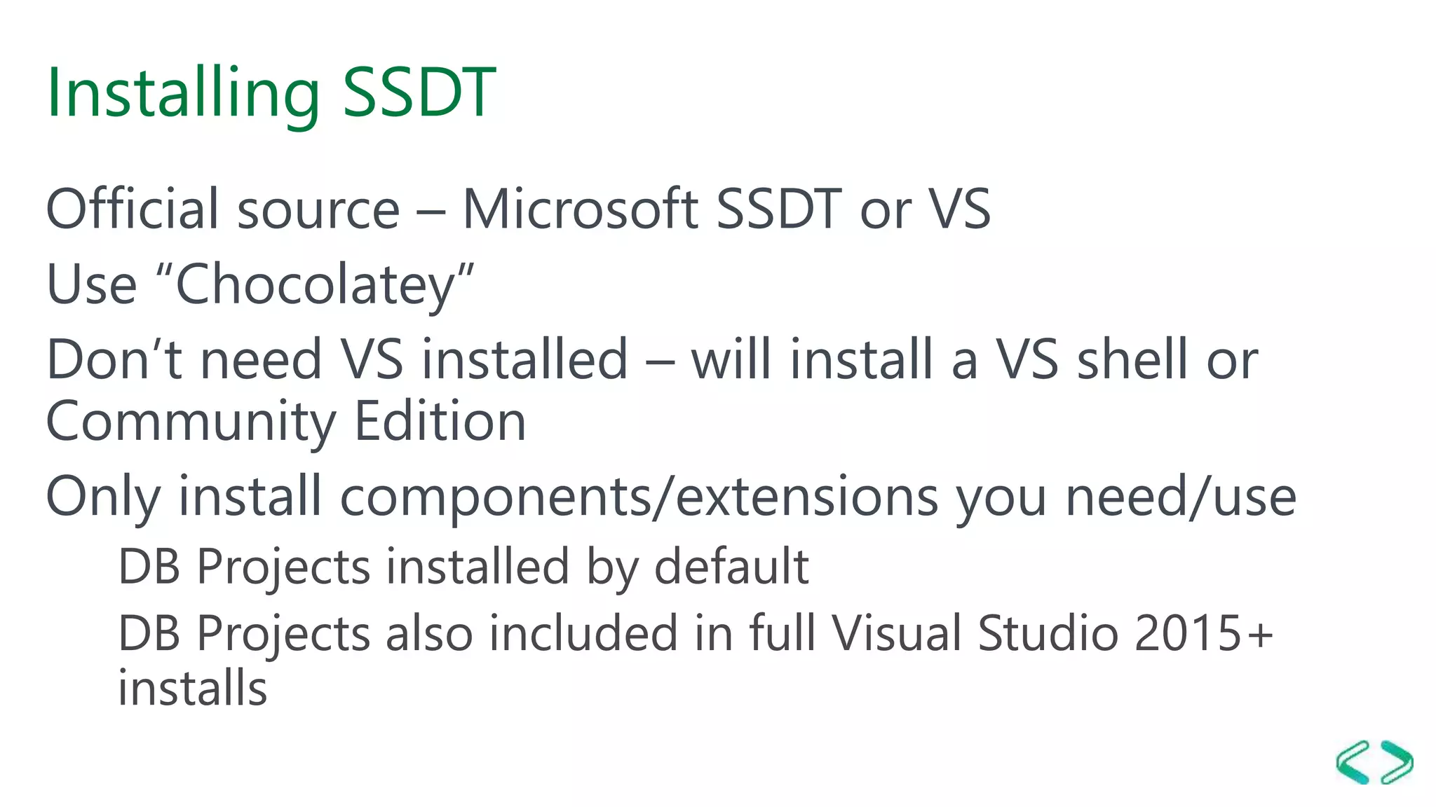 Getting Your DB Schema Under Control With SSDT.pptx
