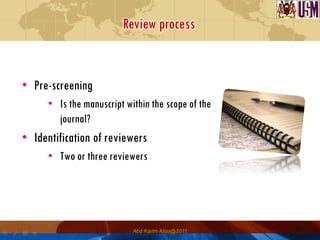 Getting your manuscript published -- what reviewers and editors want | PPT