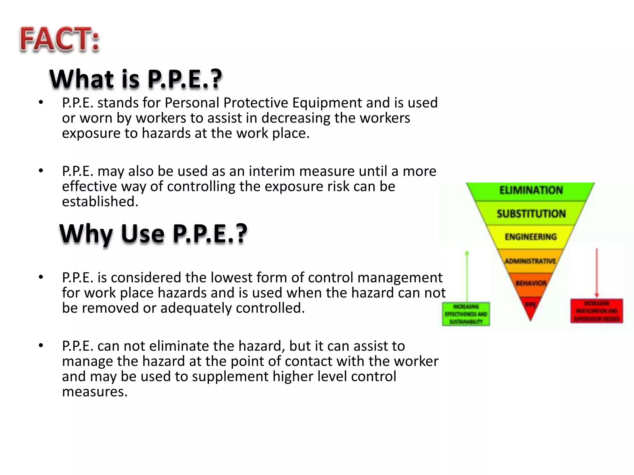 Getting your ppe facts right 5 facts_5 myths | PPT