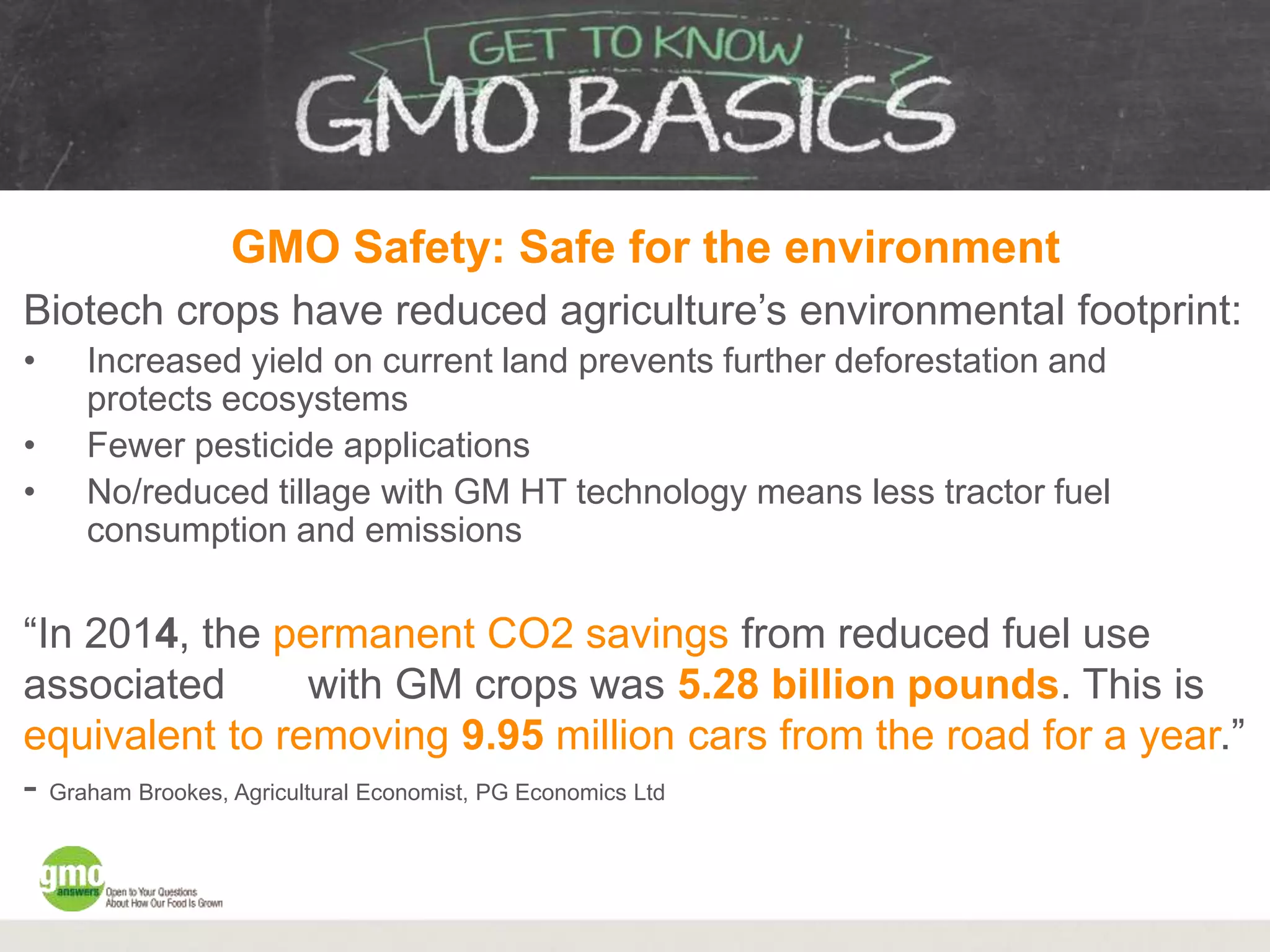 Get To Know GMOs by GMO Answers | PPTX | Biotech and Biomedical Industry | Industries