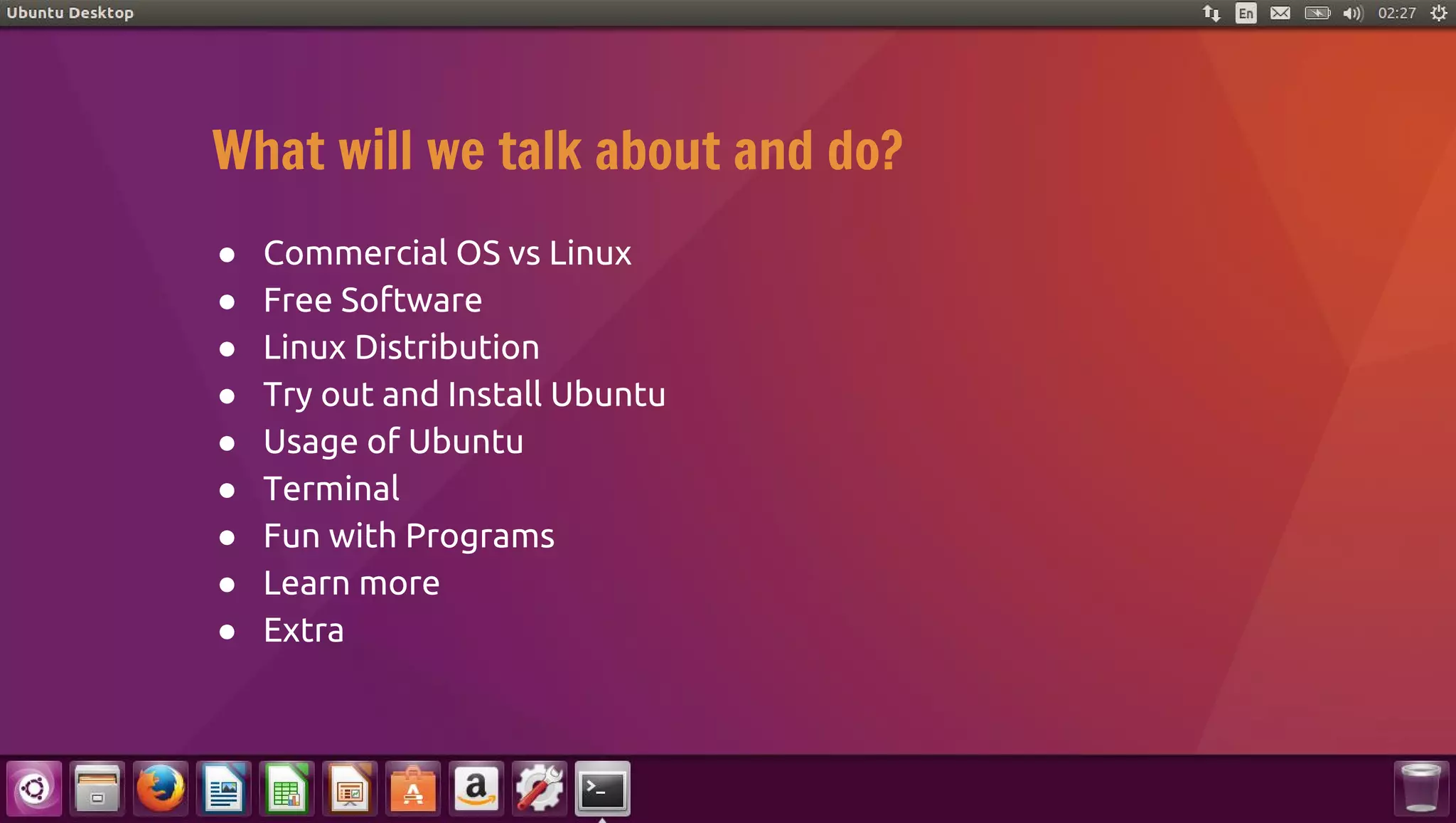 Get to know linux - First steps with Ubuntu | PPT