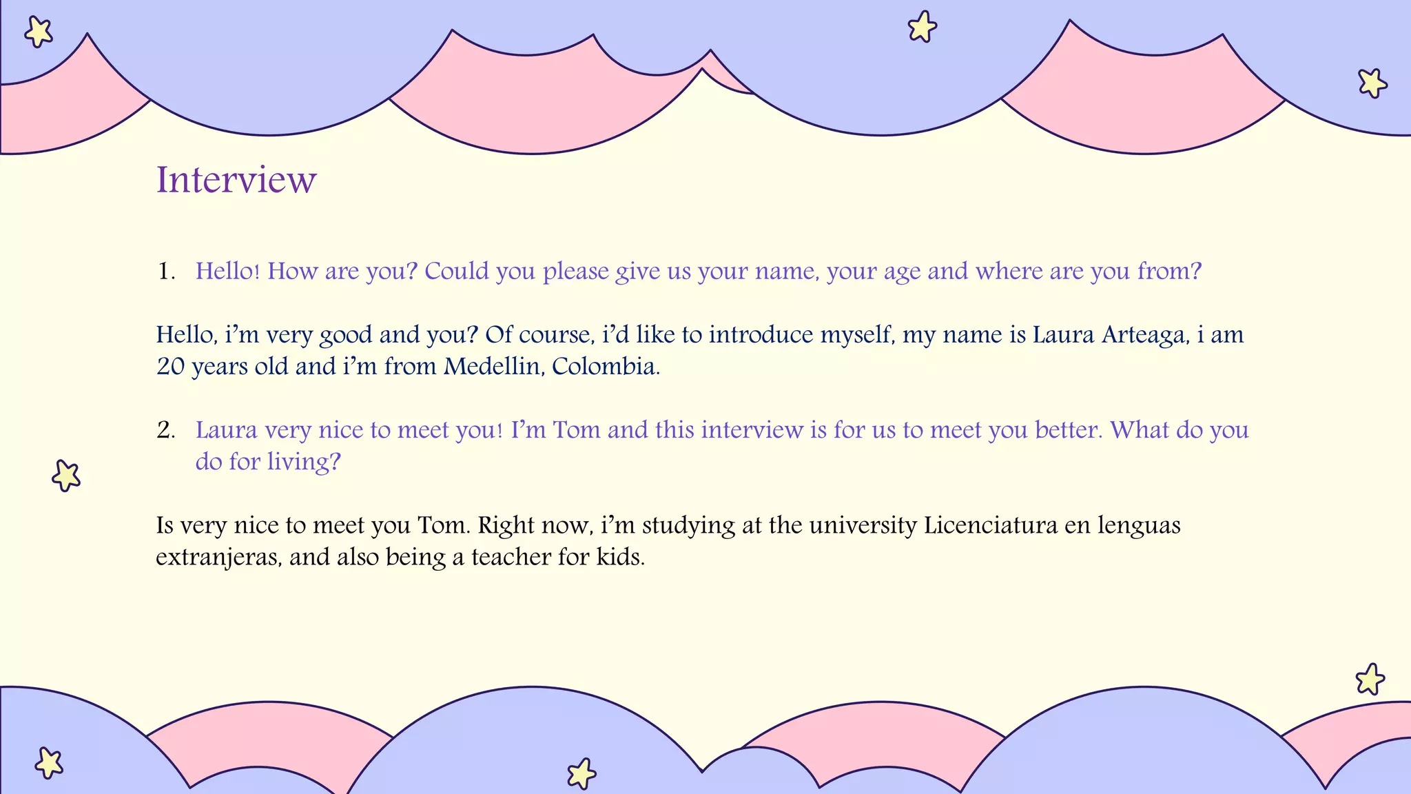 Get to know me! | PPT