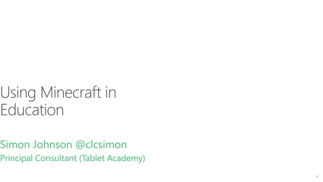 Get to Know Minecraft. A guide to using Minecraft in Education | PPTX ...