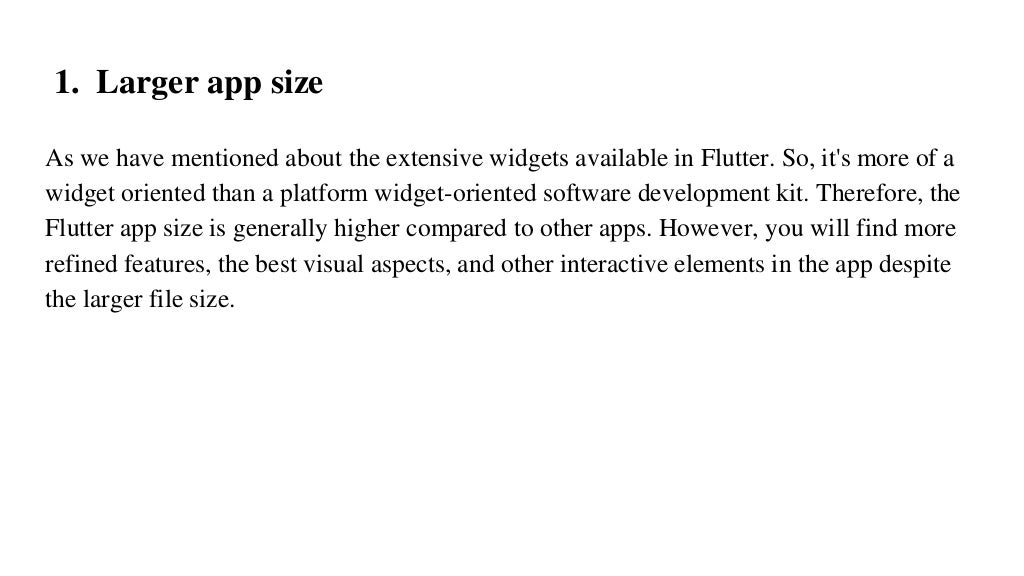 Get To Know The Pros & Cons Of Flutter App Development | PPT