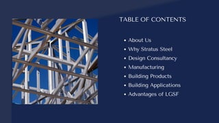 Light Gauge Steel Framing - Stratus Steel | PDF