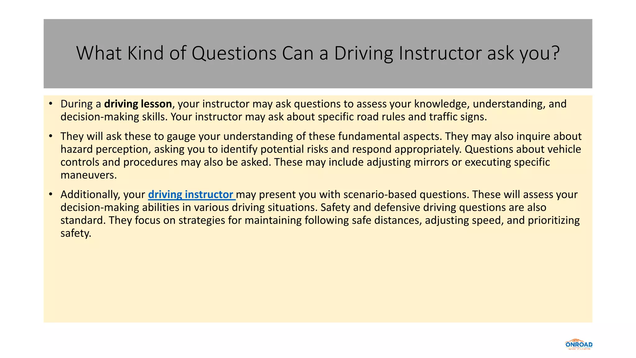 Get to Know Your Driving Instructor Rules and Regulations.pptx