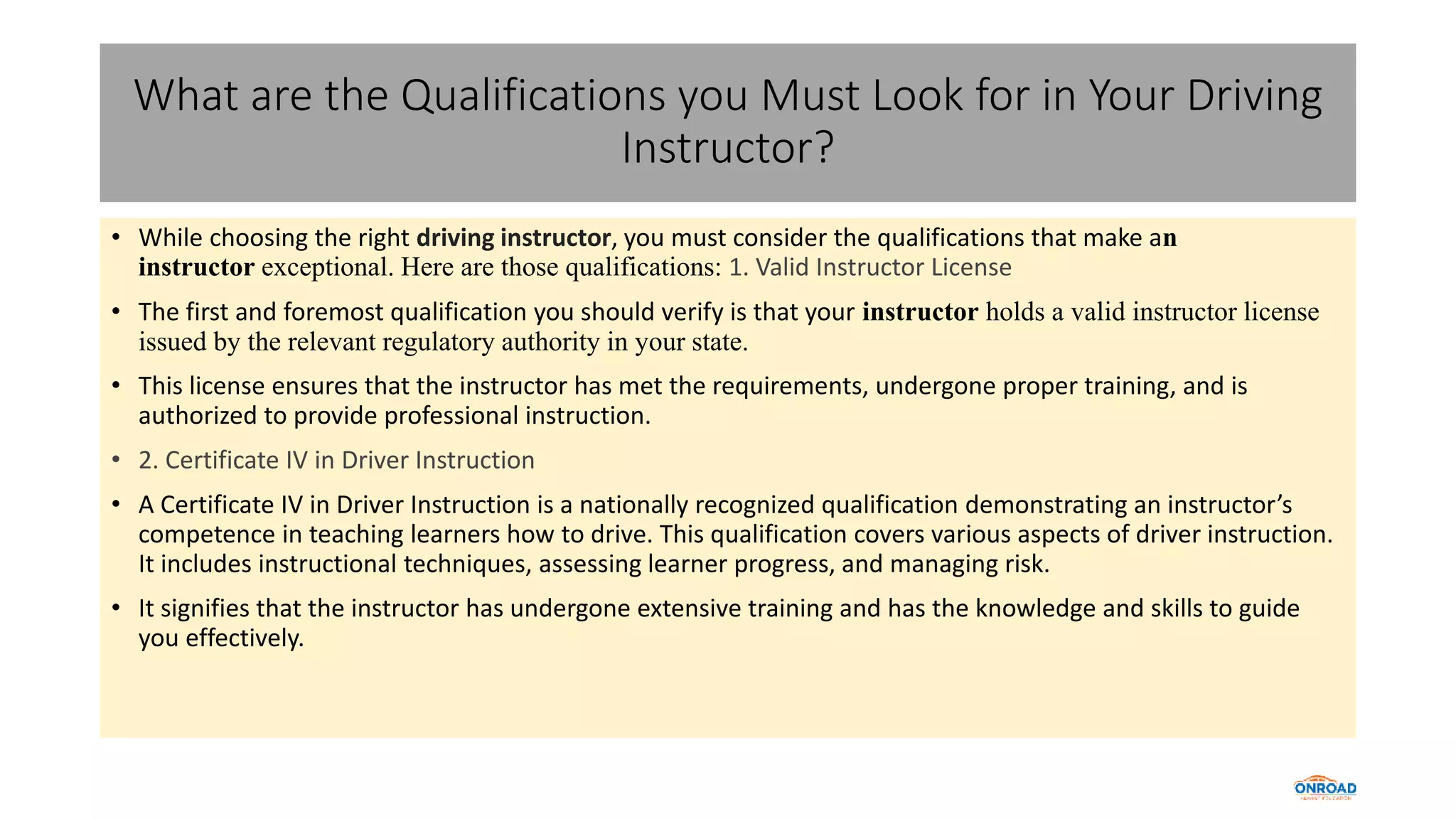 Get to Know Your Driving Instructor Rules and Regulations.pptx