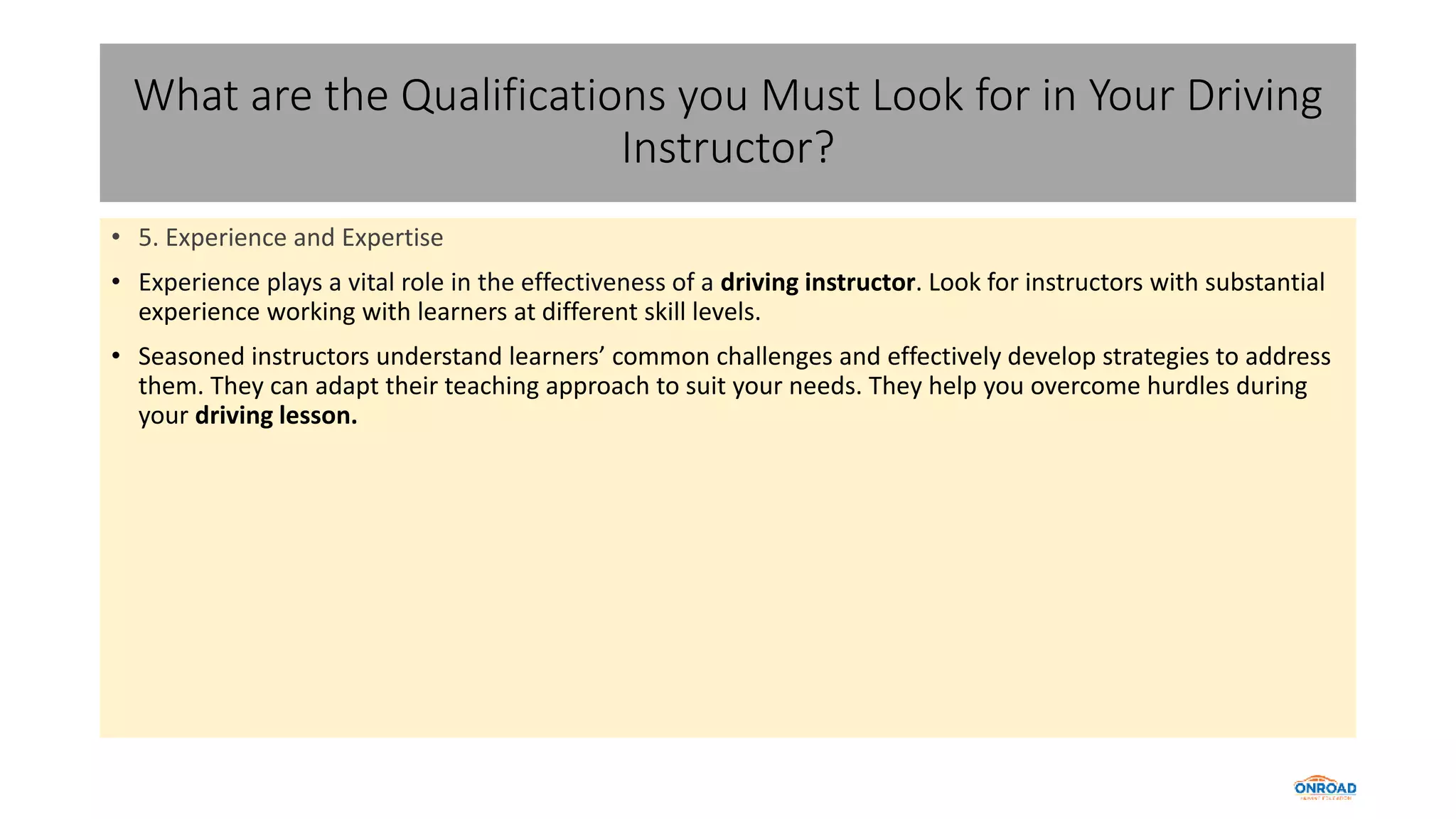 Get to Know Your Driving Instructor Rules and Regulations.pptx
