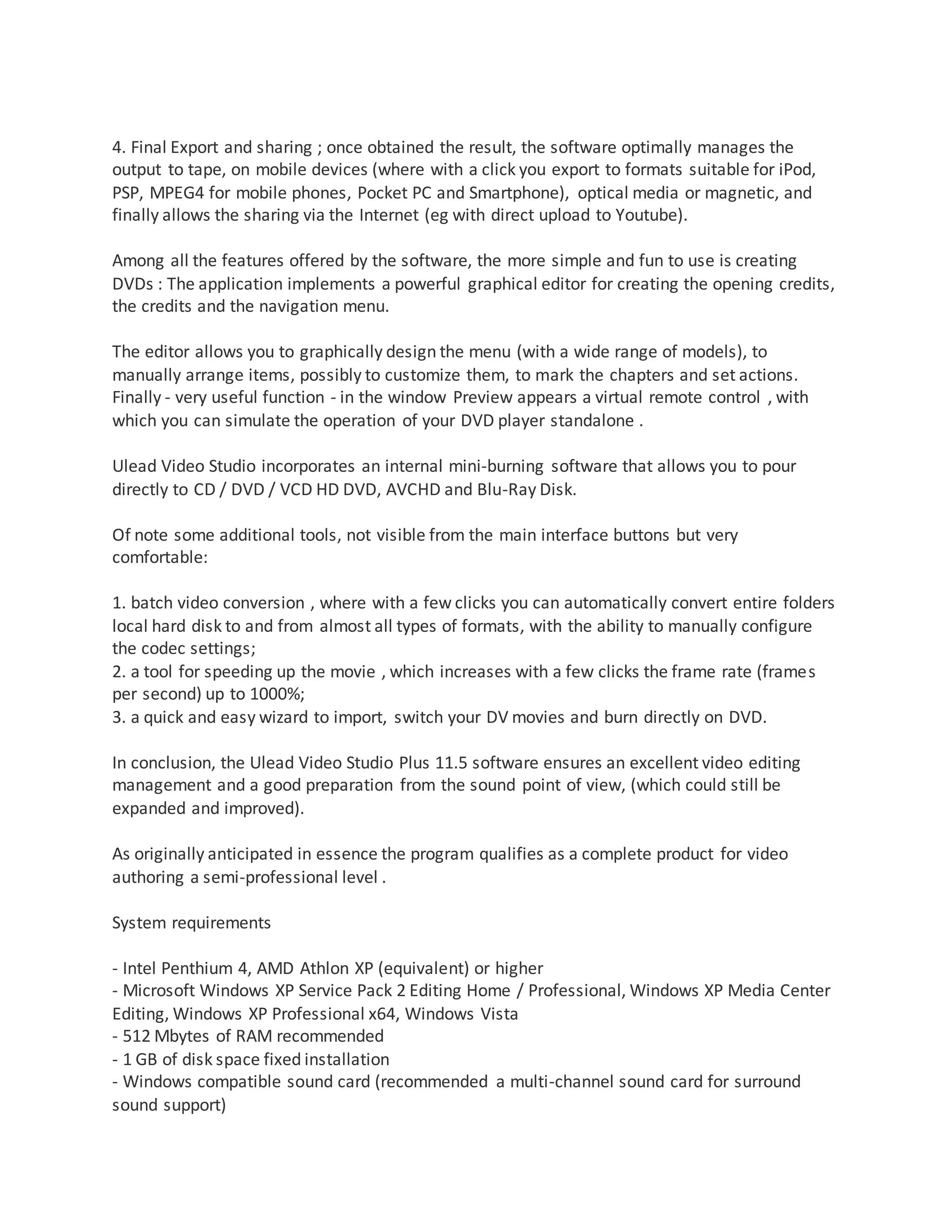 Create your own DVD with Ulead Video Studio | DOCX