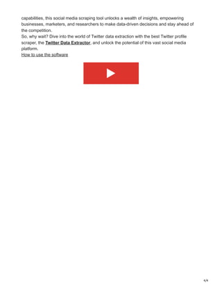 Get Twitter Data With The Best Twitter Profile Scraper.pdf