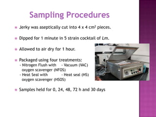 Control of Listeria monocytogenes | PPTX