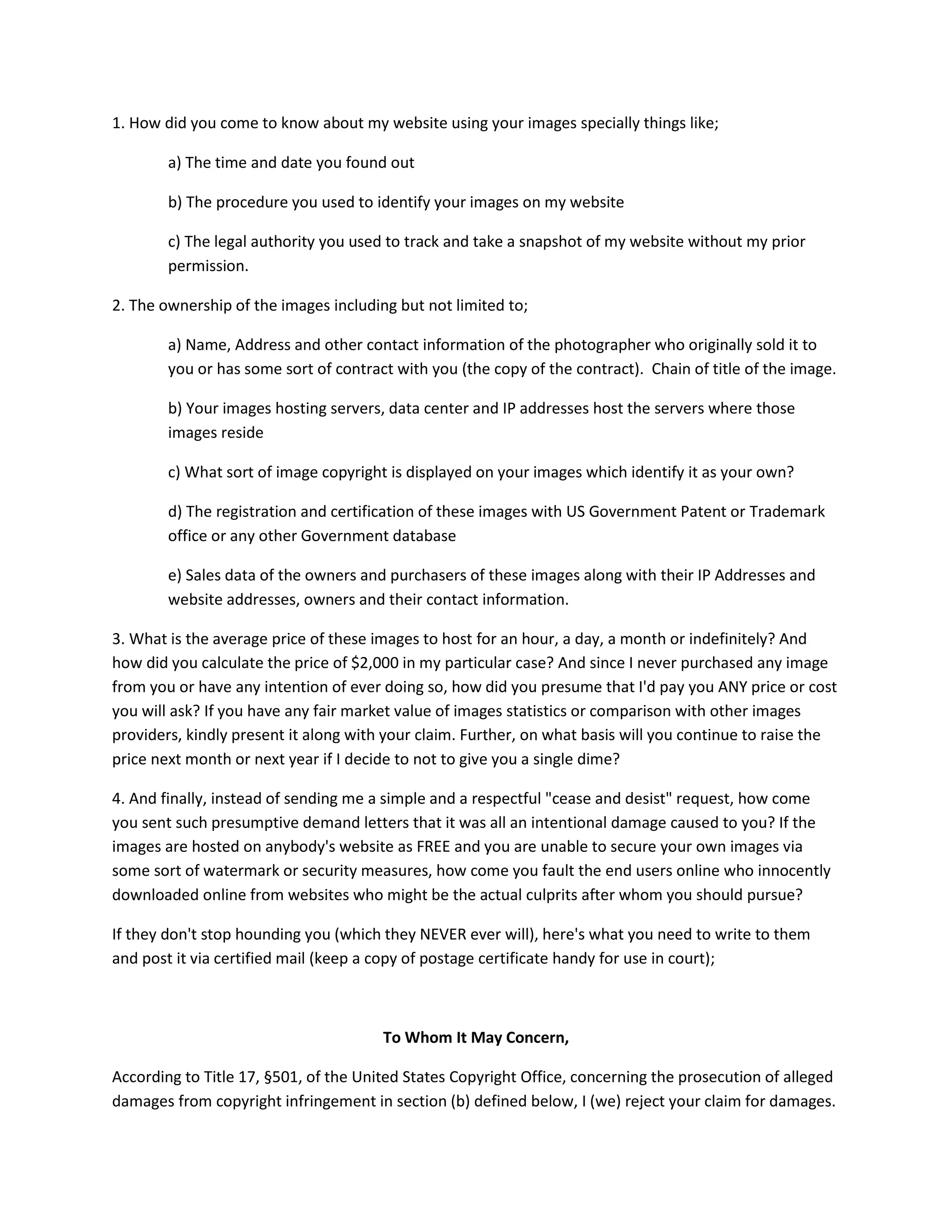 Getty images extortion letter | PDF