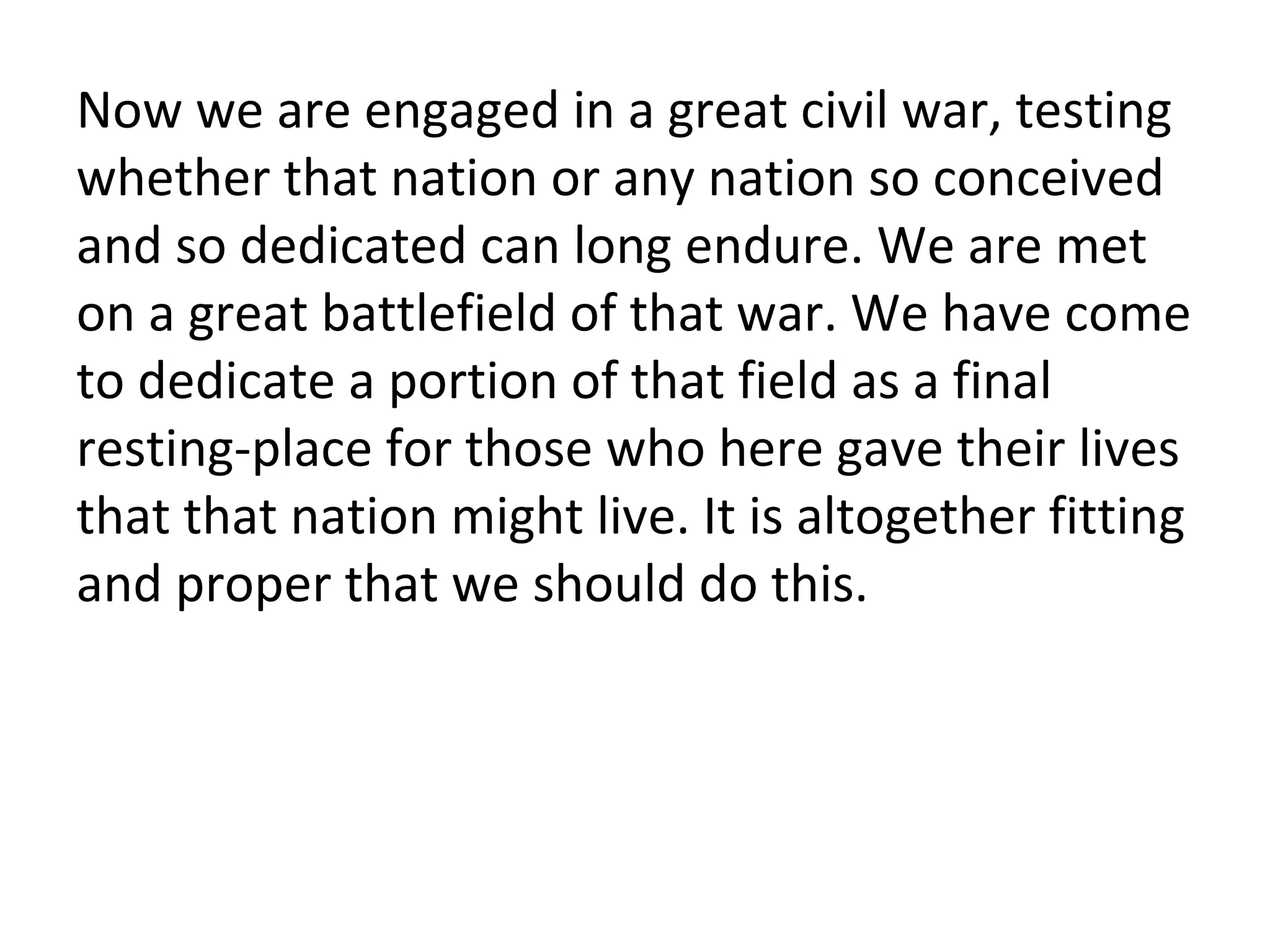 Gettysburg address | PPT