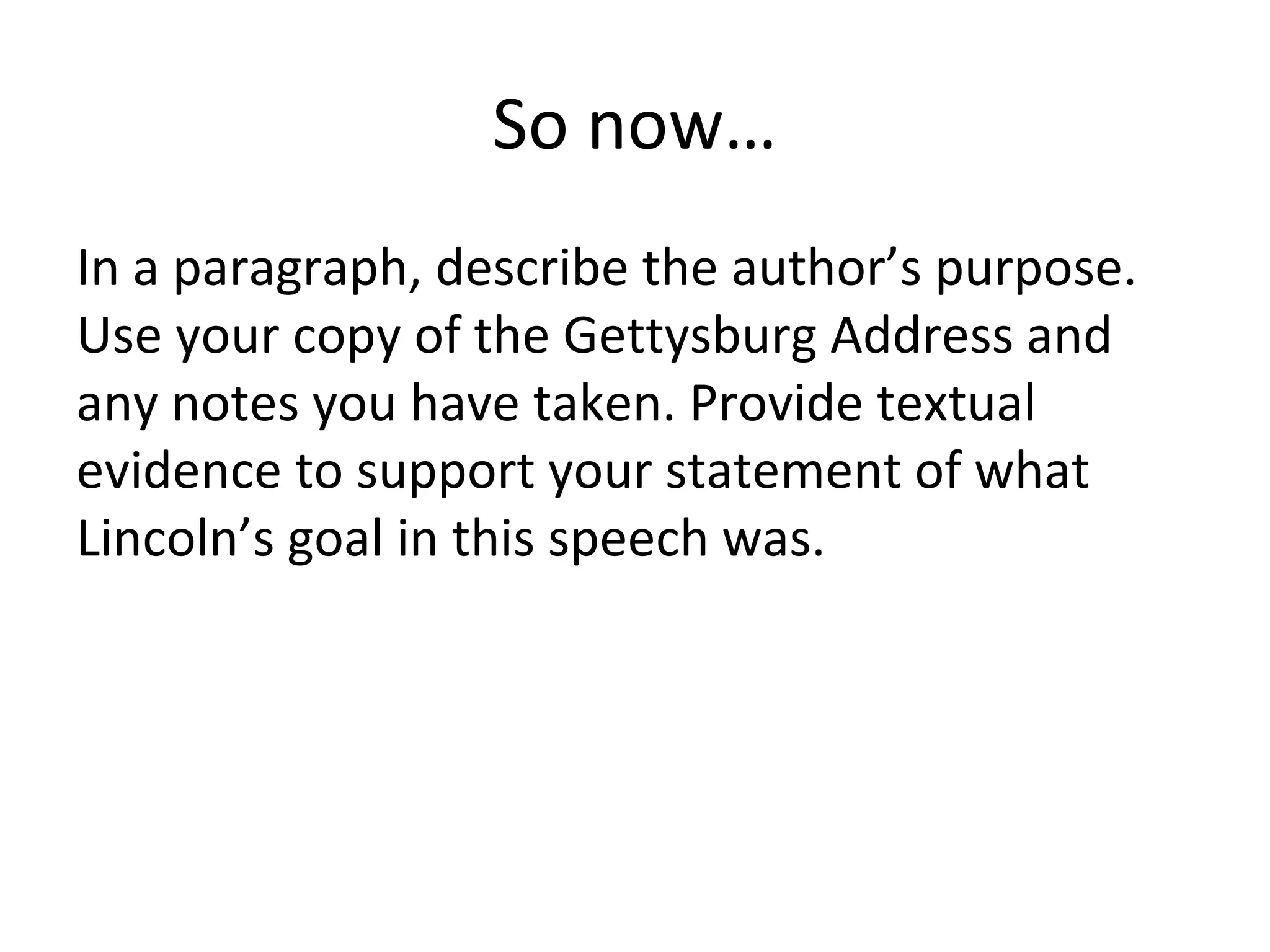 Gettysburg address | PPT