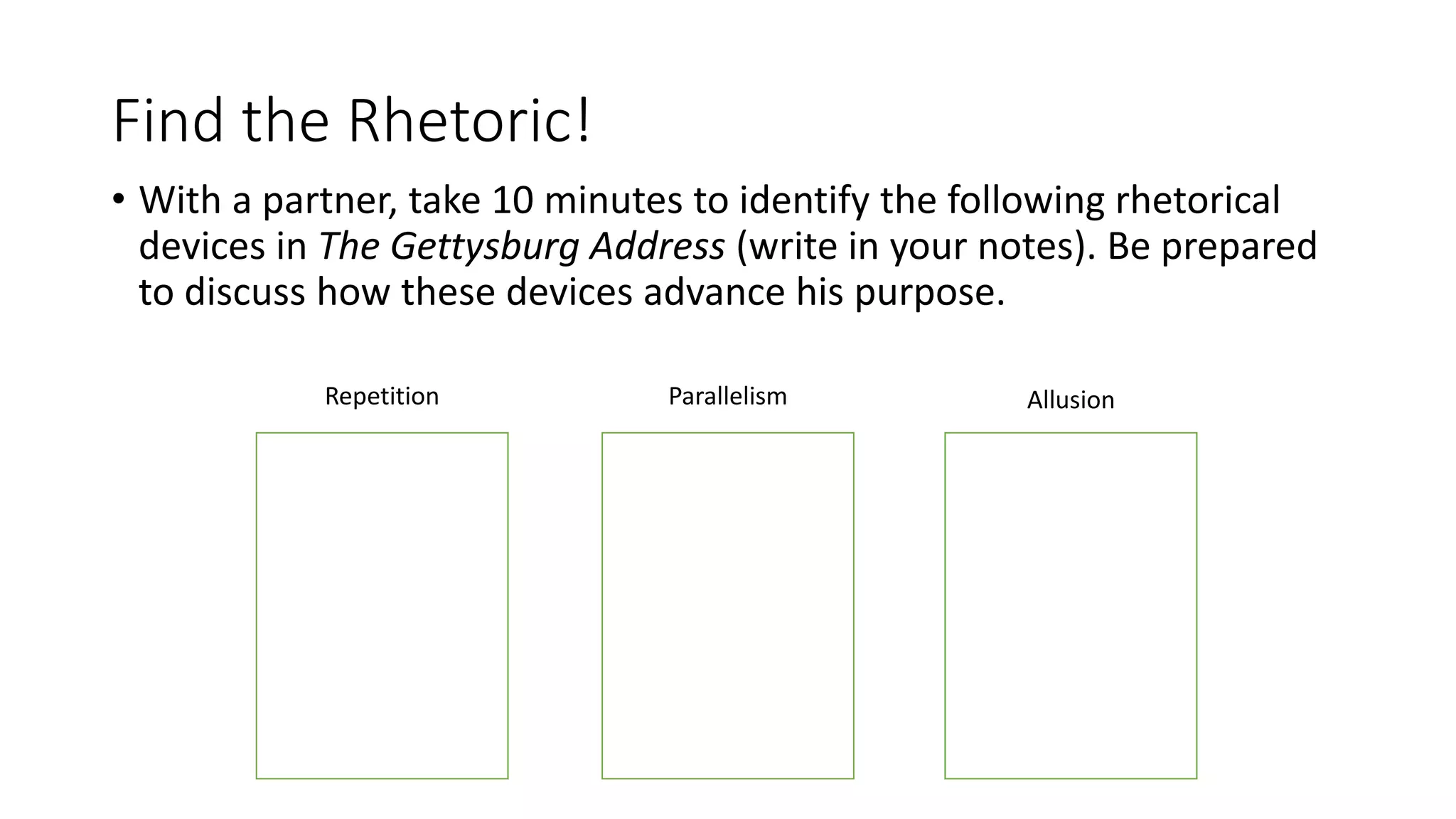 Gettysburg Address Notes | PPTX