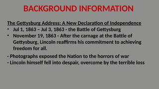 The Gettysburg Address Analysis - Abraham Lincoln | PPTX