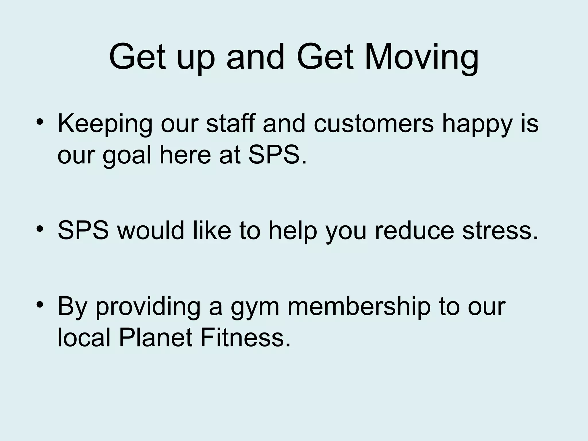 Get up and get moving | PPT