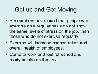 Get up and get moving | PPT
