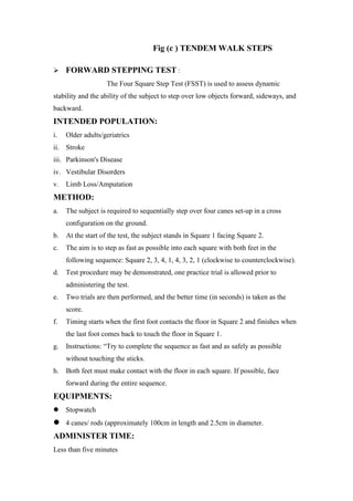 Get up & go test , tendem walk test | PDF