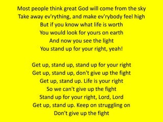 Get up stand up | PPTX