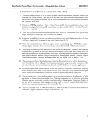 Ge turbine fuel specs | PDF