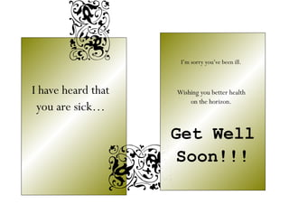 Get Well Soon | DOC