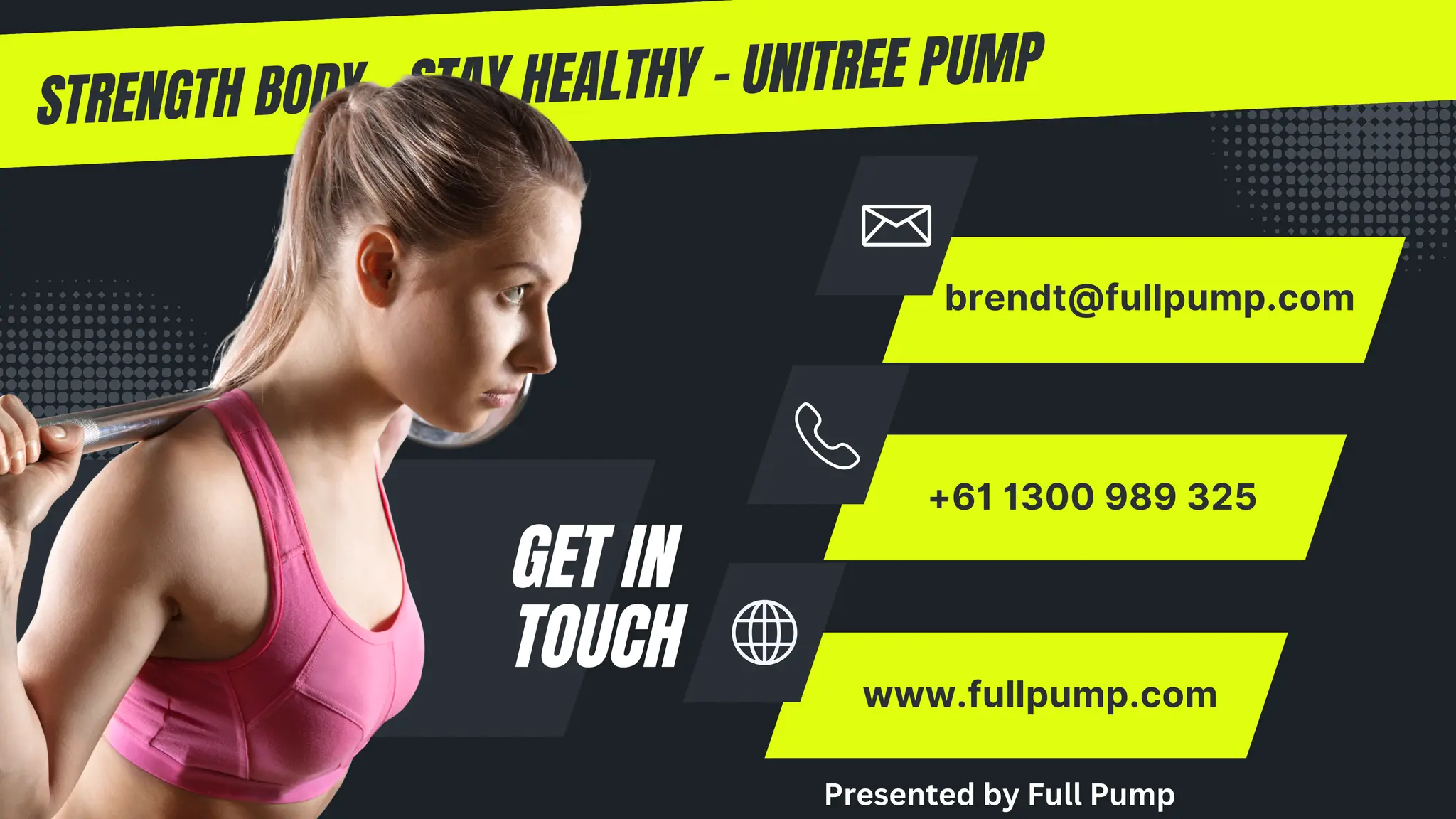 Get your body in shape & Stay healthy with Unitree Pump | PPT