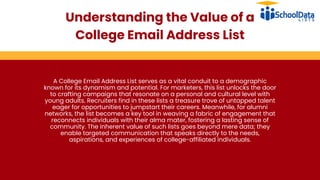 Get Your College Email Address List Easily Here's How | PPT