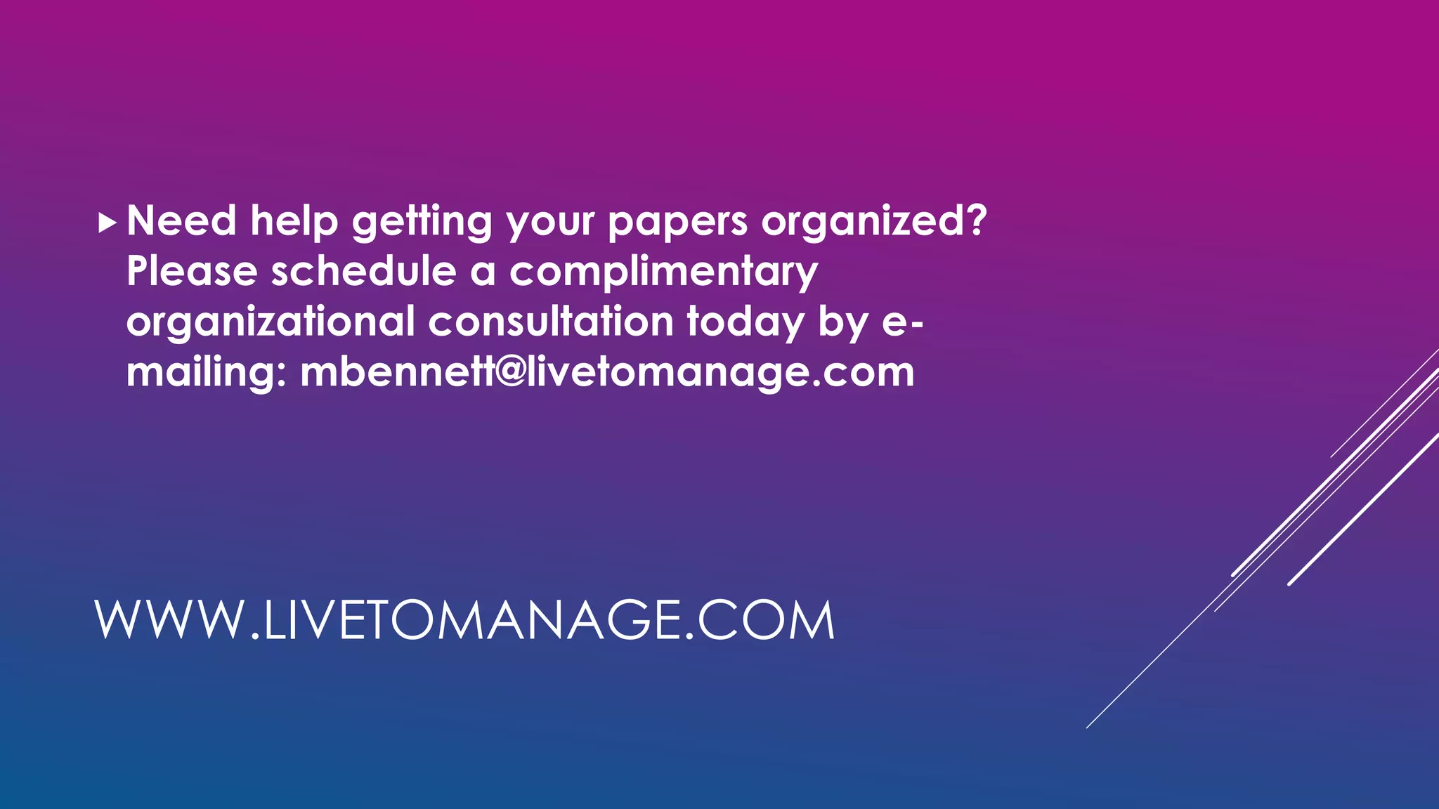 Get your paperwork in order | PPT