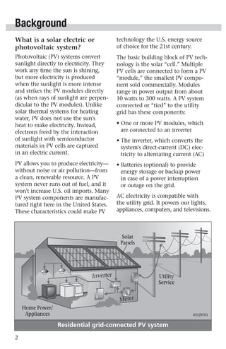 Get Your Power From The Sun | PDF