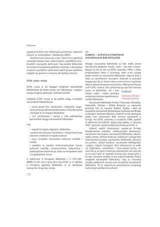 ONLAJN SARADNJA EVROPSKIH NACIONALNIH BIBLIOTEKA OD 1995. KA STVARANJU EVROPSKE DIGITALNE ...