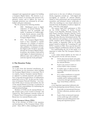 Building The European Digital Library - An Insider’s Point of View ...