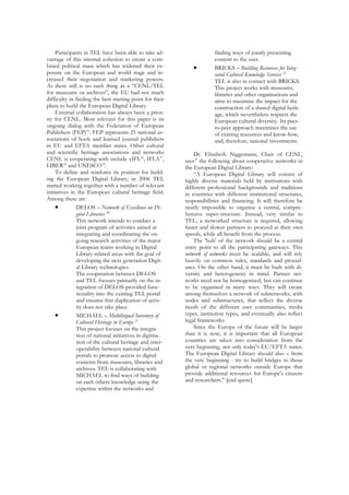 Building The European Digital Library - An Insider’s Point of View ...