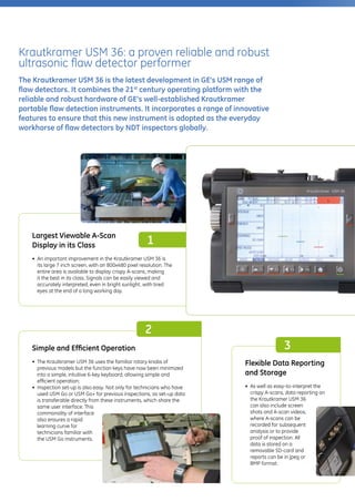 Ge usm 36 brochure | PDF | Computer Peripherals | Computing